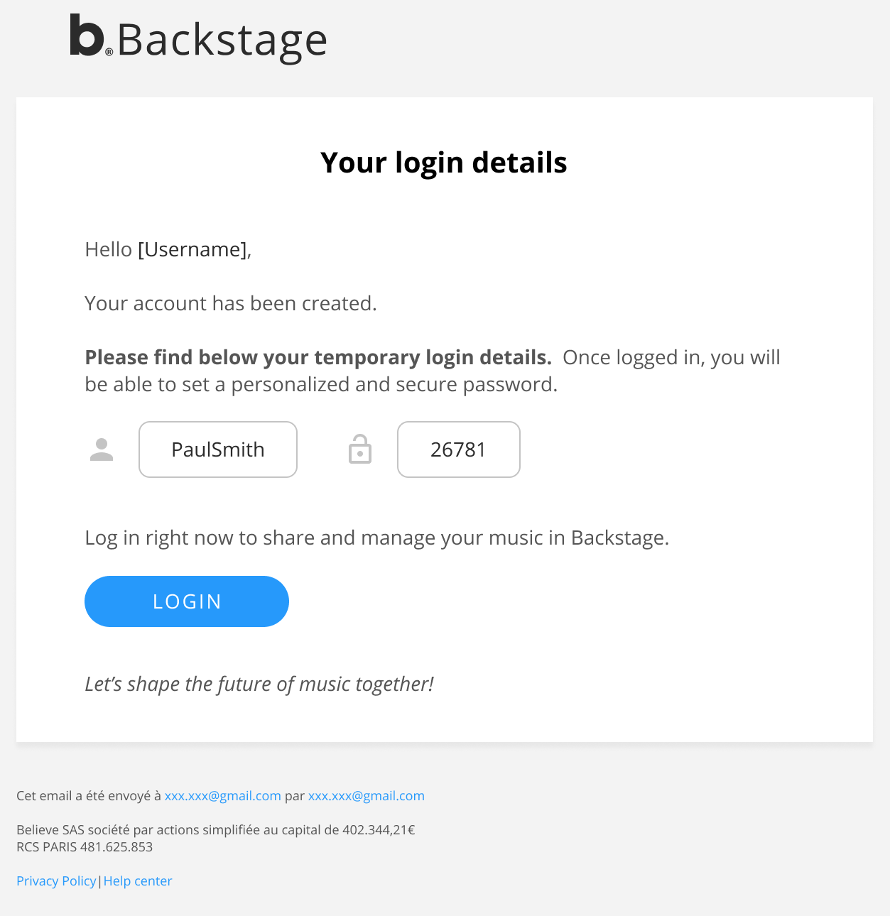 Connecting to the Backstage for the first time